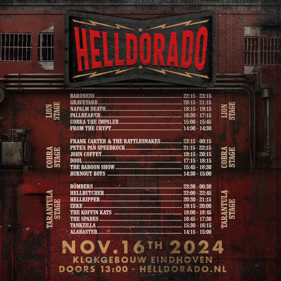 Klokgebouw | Helldorado Timetable